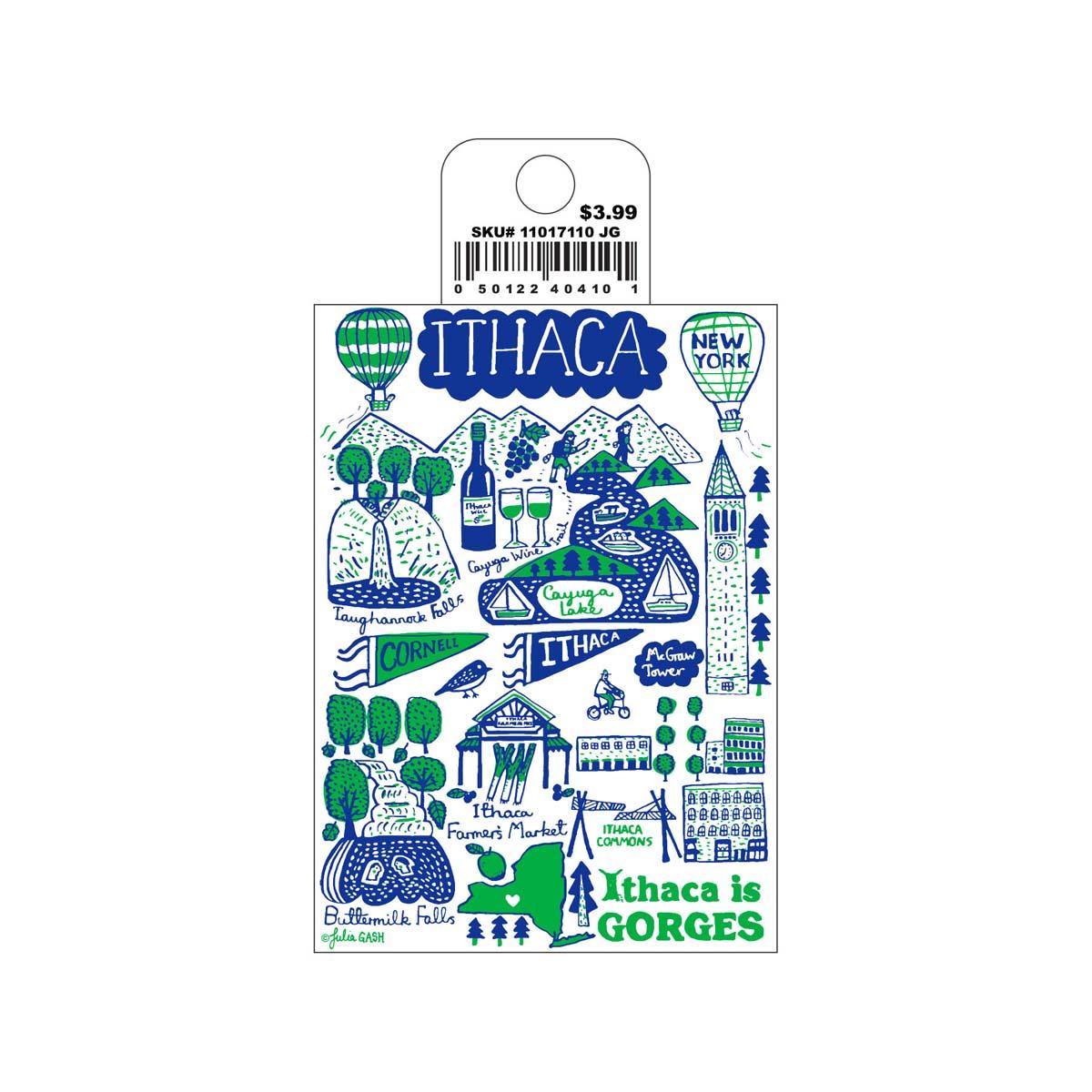 Julia Gash Ithaca Decal | Gifts | Auto | The Cornell Store