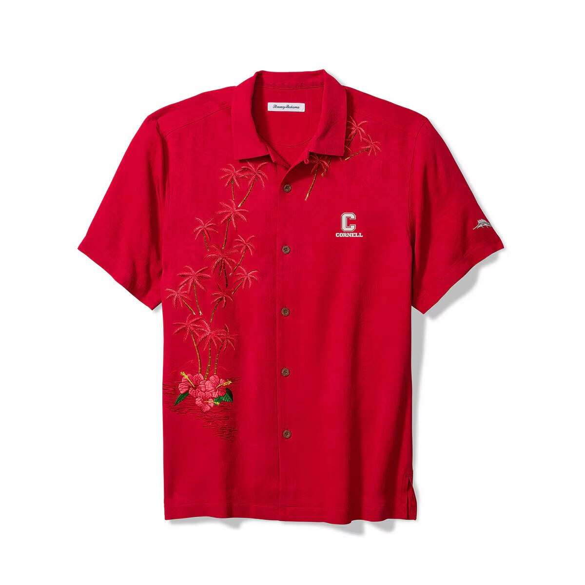 Tommy Bahama Twist Of Palms Woven Camp Shirt Mens Unisex