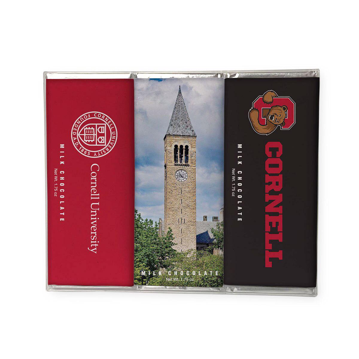 Cornell Milk Chocolate Three Candy Bar Box | Gifts | Food