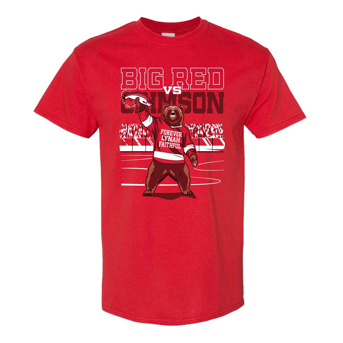 Cornell Hockey Big Red vs Crimson Tee | Men's Unisex Tshirts