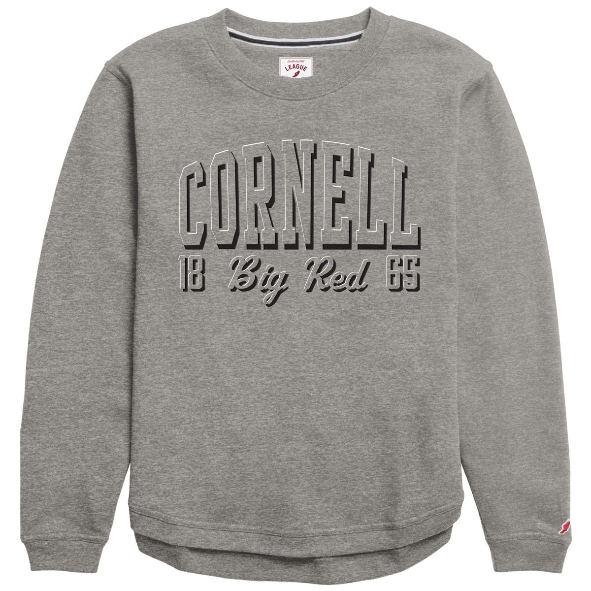 Women's League Cornell 1865 Big Red Tonal Crew