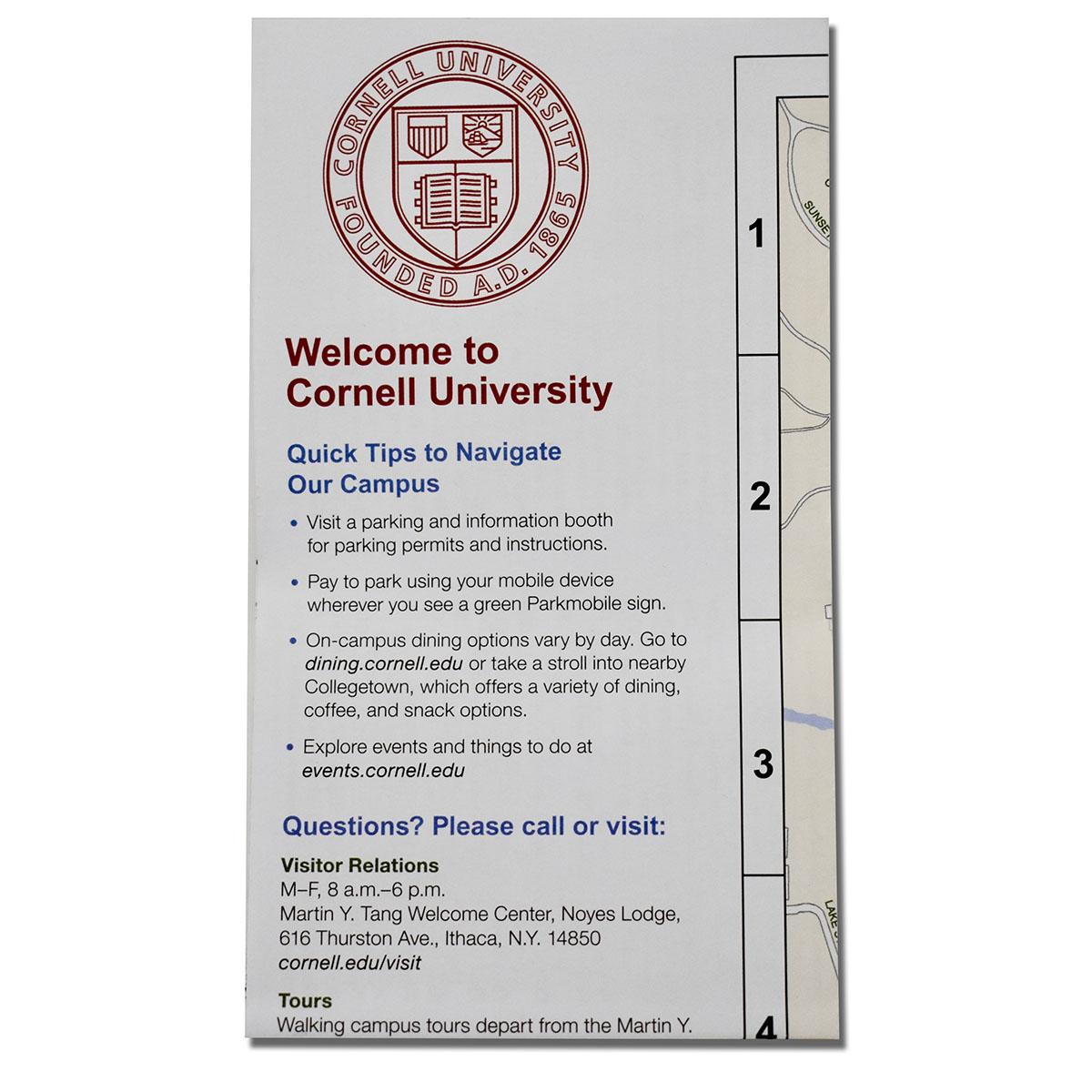Folded Campus Map | Gifts | Auto | The Cornell Store